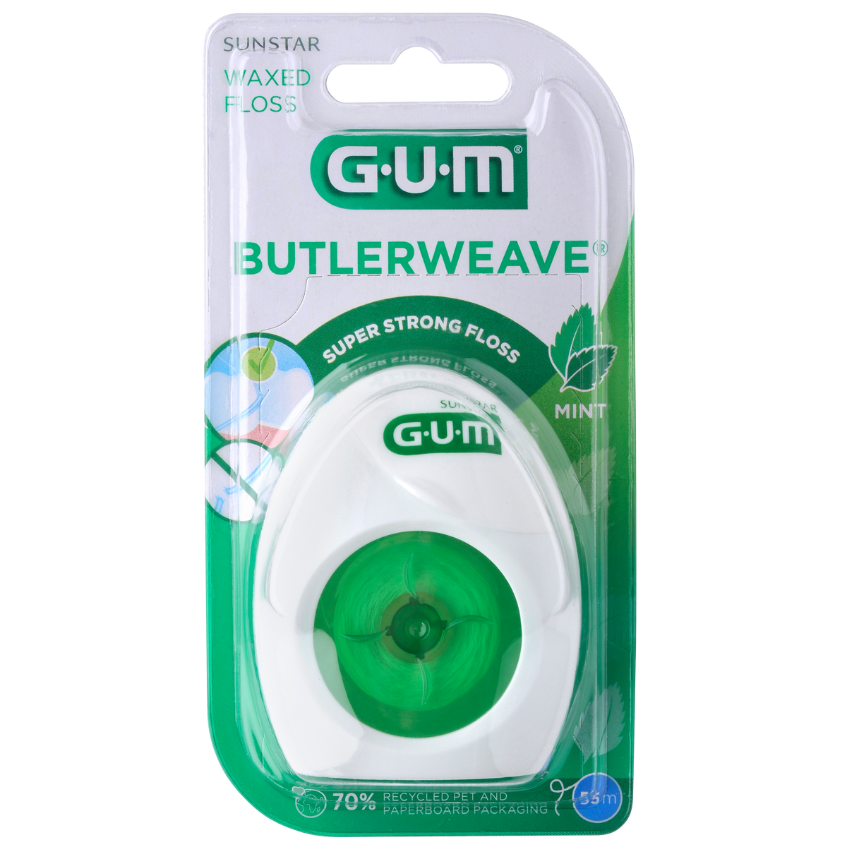 GUM® BUTLERWEAVE® Floss - Suitable for difficult-to-access areas