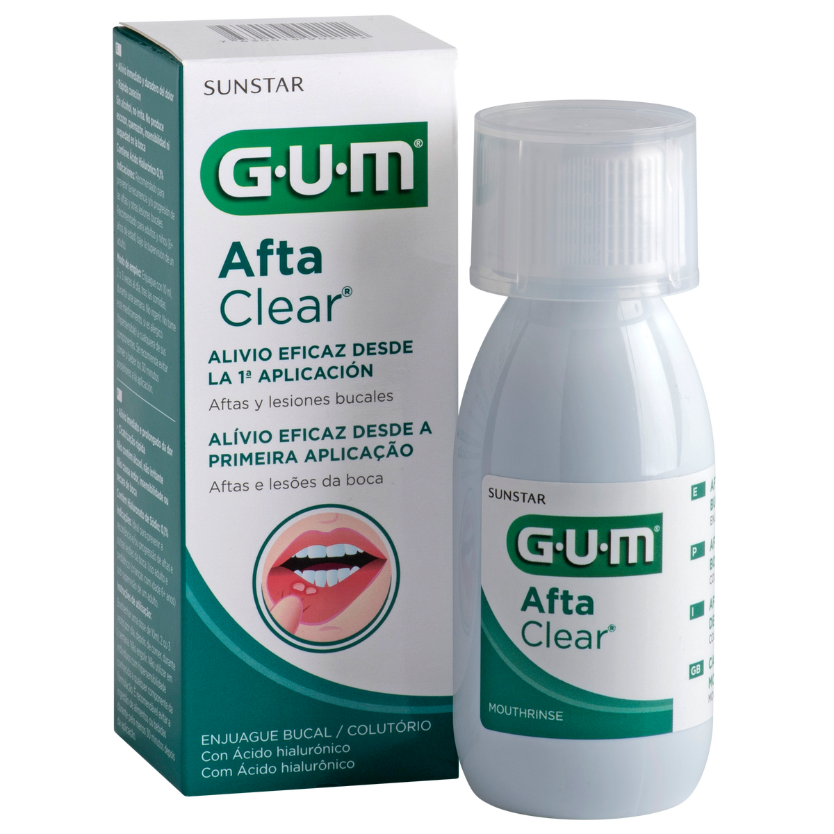 Gel GUM® AftaClear el alivio eficaz para las úlceras bucales