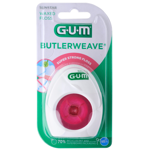 GUM® BUTLERWEAVE® Floss - Suitable for difficult-to-access areas