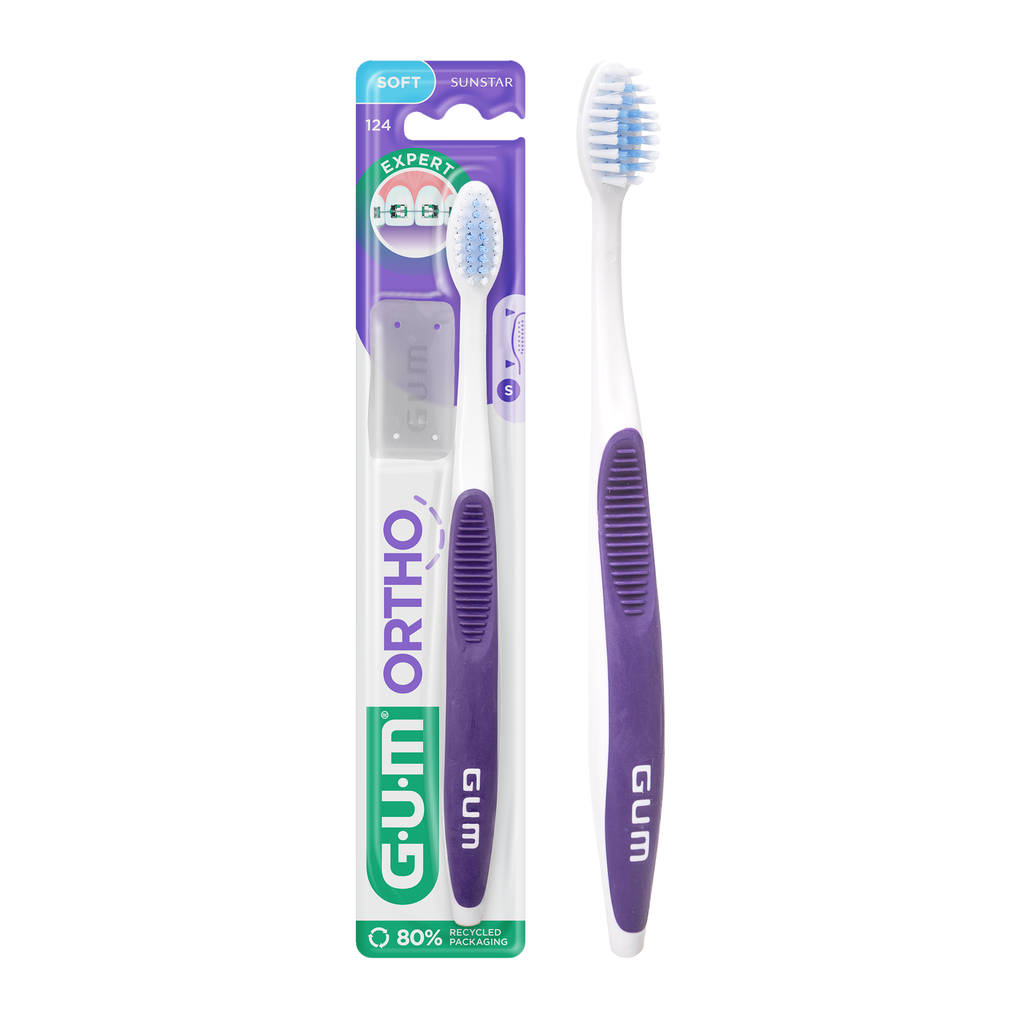 GUM® SONIC ORTHO Battery Powered Electric Toothbrush