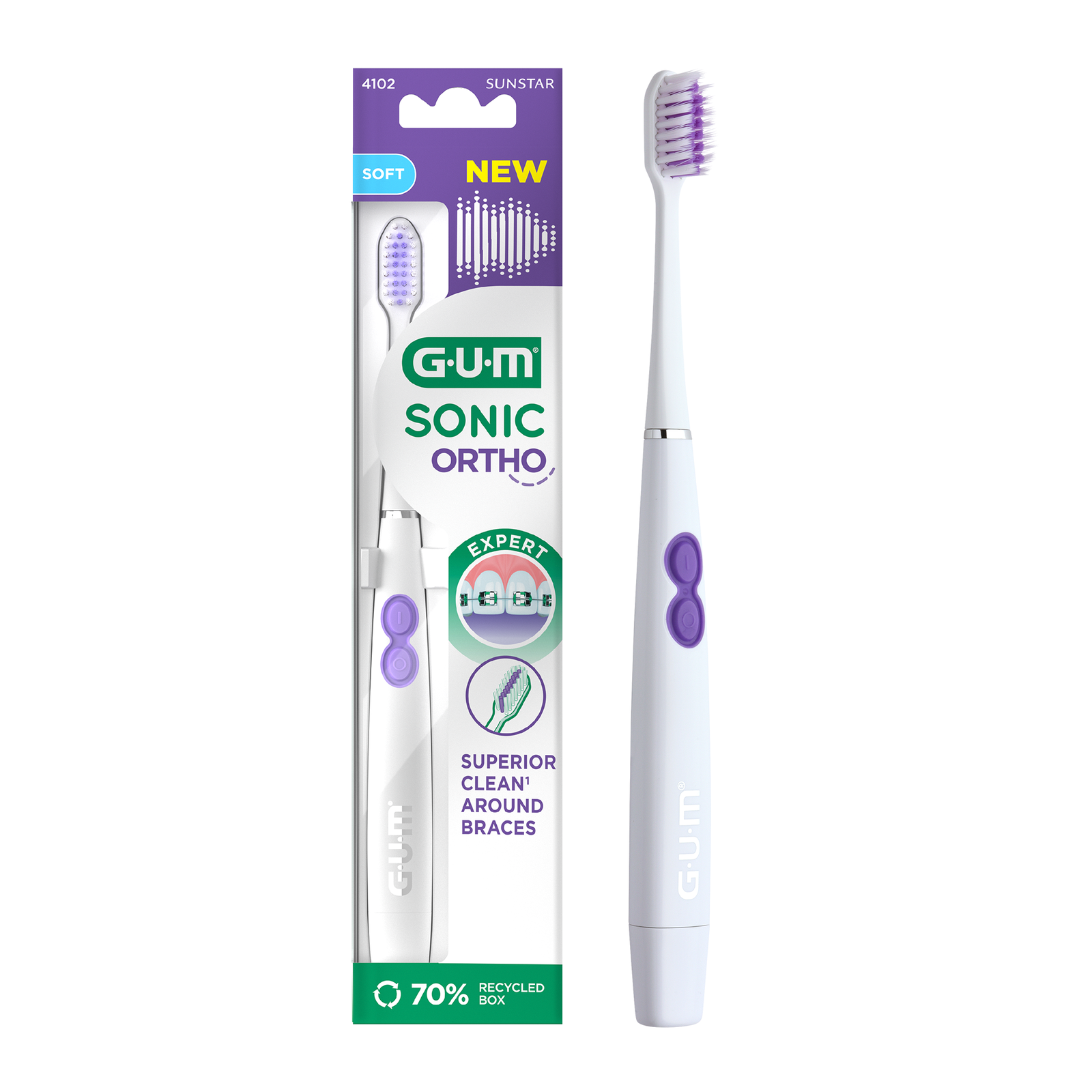 GUM® SONIC DAILY Battery Toothbrush