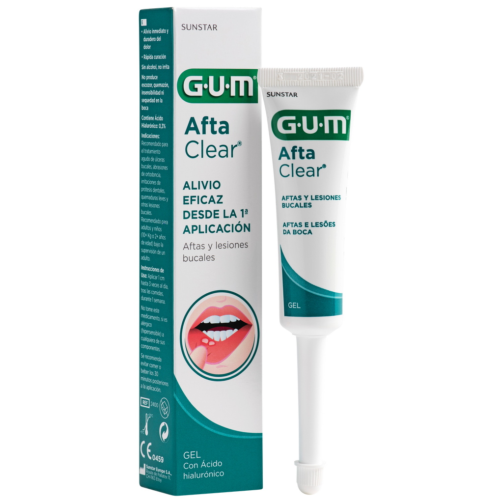 Gel GUM® AftaClear el alivio eficaz para las úlceras bucales