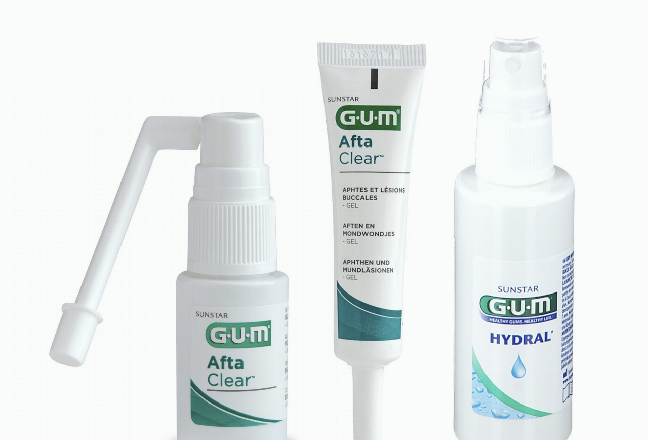 GUM® Geler og sprays billeder til tandlæger og farmaceuter