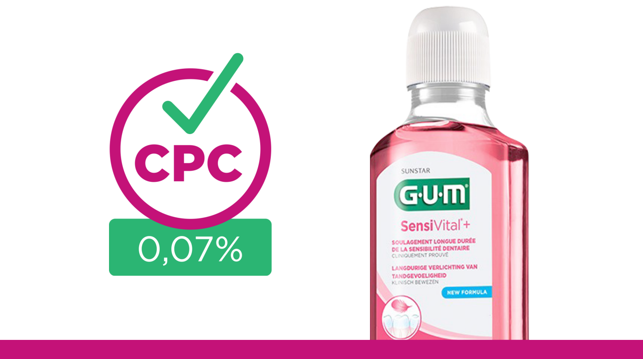 GUM® Toothpastes and Mouthwashes with CPC to help your patients