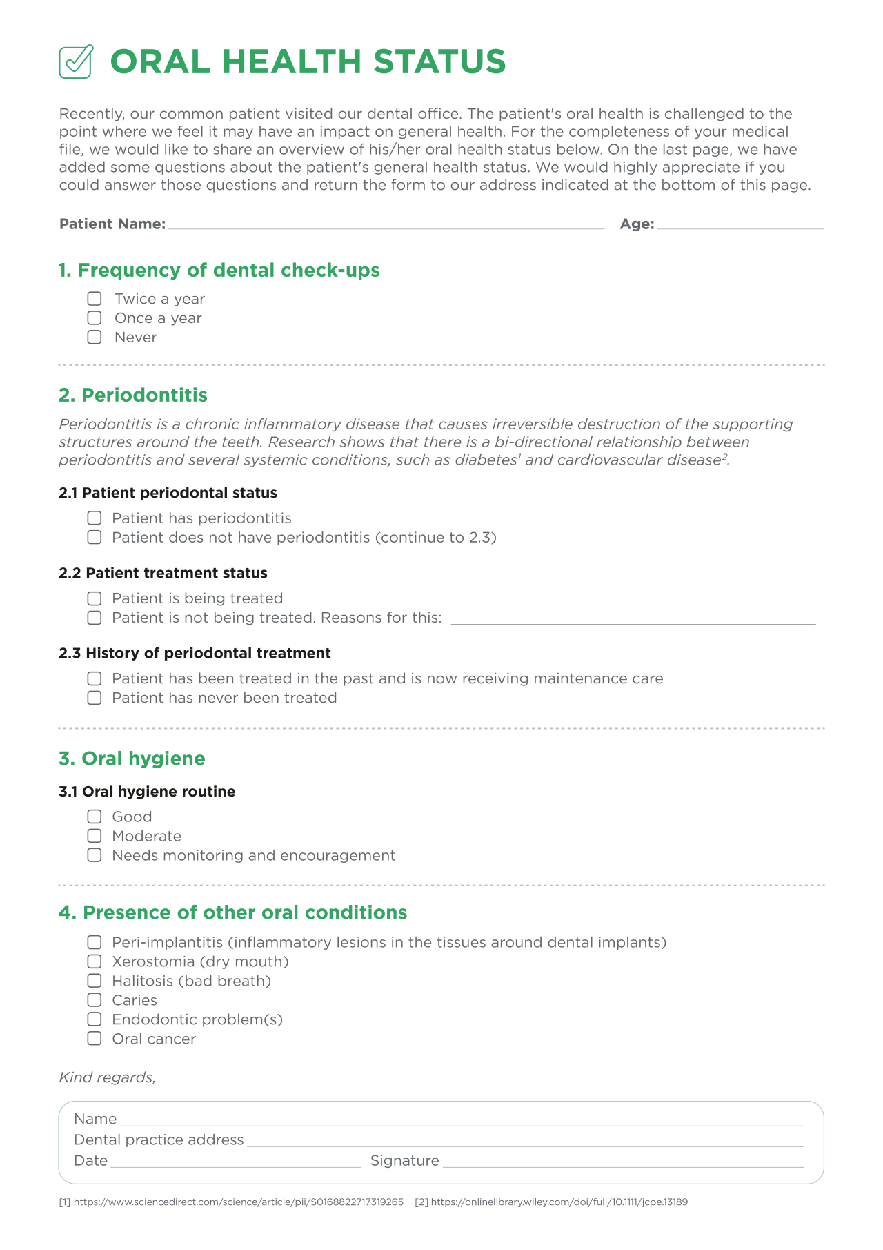 Forms - Screening & GP Reporting